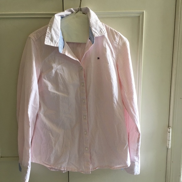 Tommy Hilfiger | Tops | Light Pink Button Up Dress Shirt | Poshmark